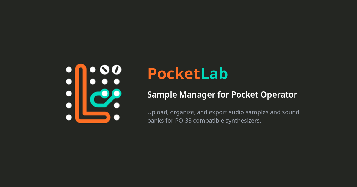 PocketLab - Sample Manager for Pocket Operator